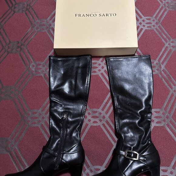 Franco Sarto | Shoes | Nib New In Box Franco Sarto Black Boots Sz 75 ...